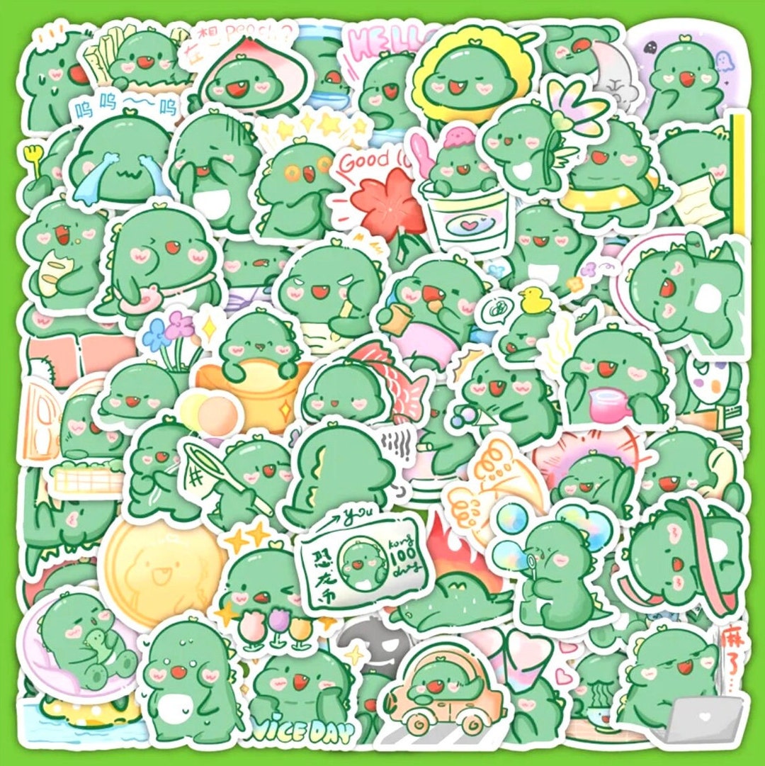 60 Cute Dinosaur Stickers - Waterproof Stickers - Laptop Decor ...