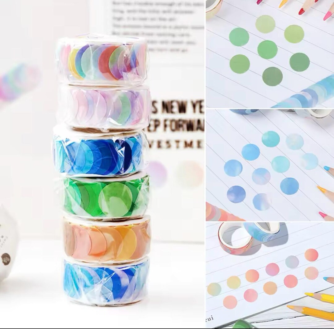100 Washi Dots - Planner Supplies - Reward Chart Stickers - BUJO ...