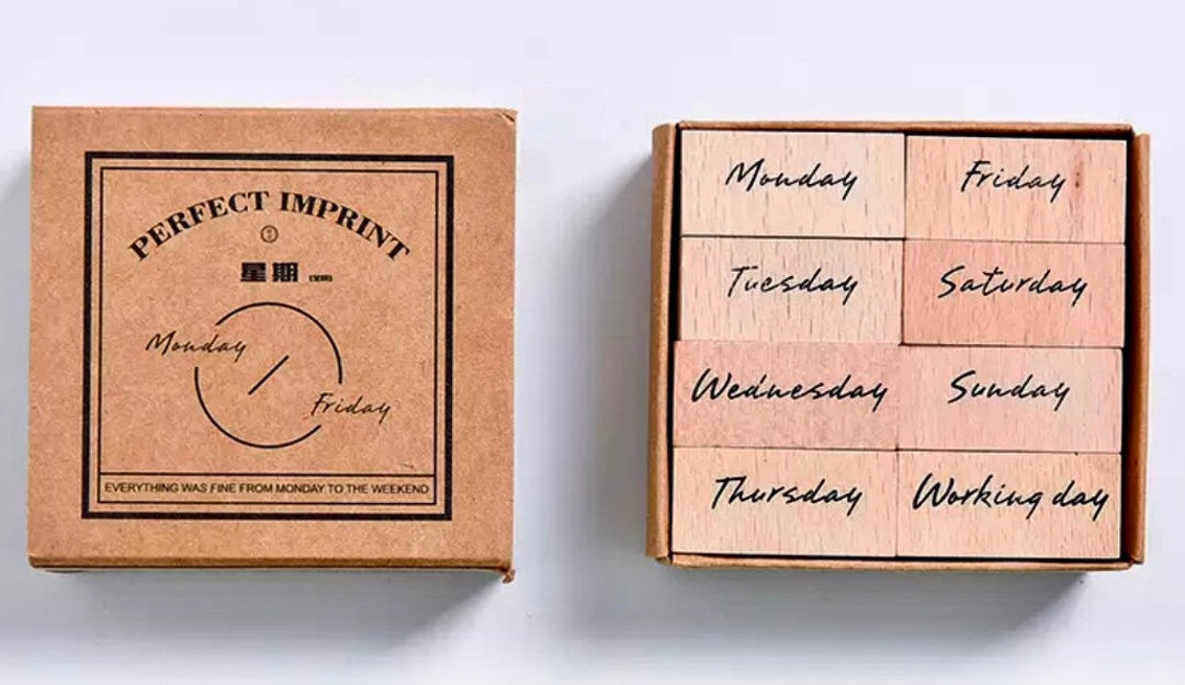 Day Stamp Set - Office Supplies - Planner Supplies - Bujo Supplies ...