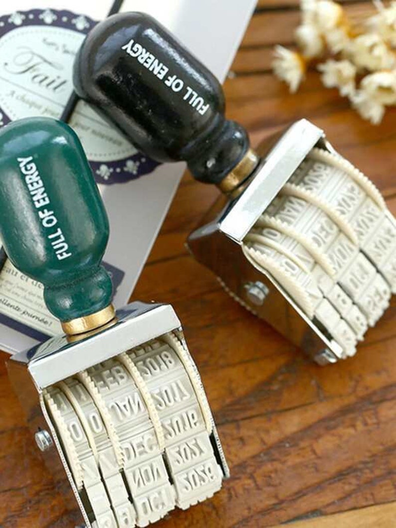 Retro Date Stamp Post Mark Stamp Library Book Date Stamp - Etsy