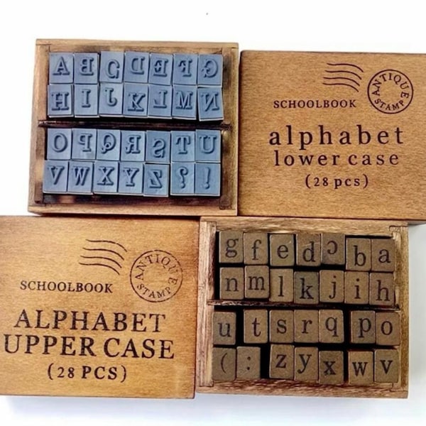 Alphabet Stamp Set - Etsy UK