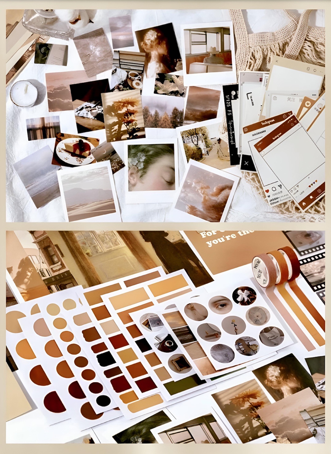 Scrapbook Bundle - FOUR COLOUR THEMES - Aesthetic Journal Starter Kit ...