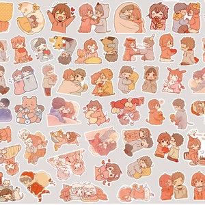 100 Cartoon Stickers - 5 Different Designs - Creative Journalling ...