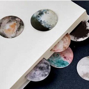 Moon Stickers - Scrapbook Stickers - Journal Supplies - Decorative ...