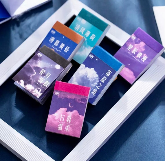 Aesthetic Sticker Book 6 COLOUR CHOICES 50 Cloud Stickers - Etsy