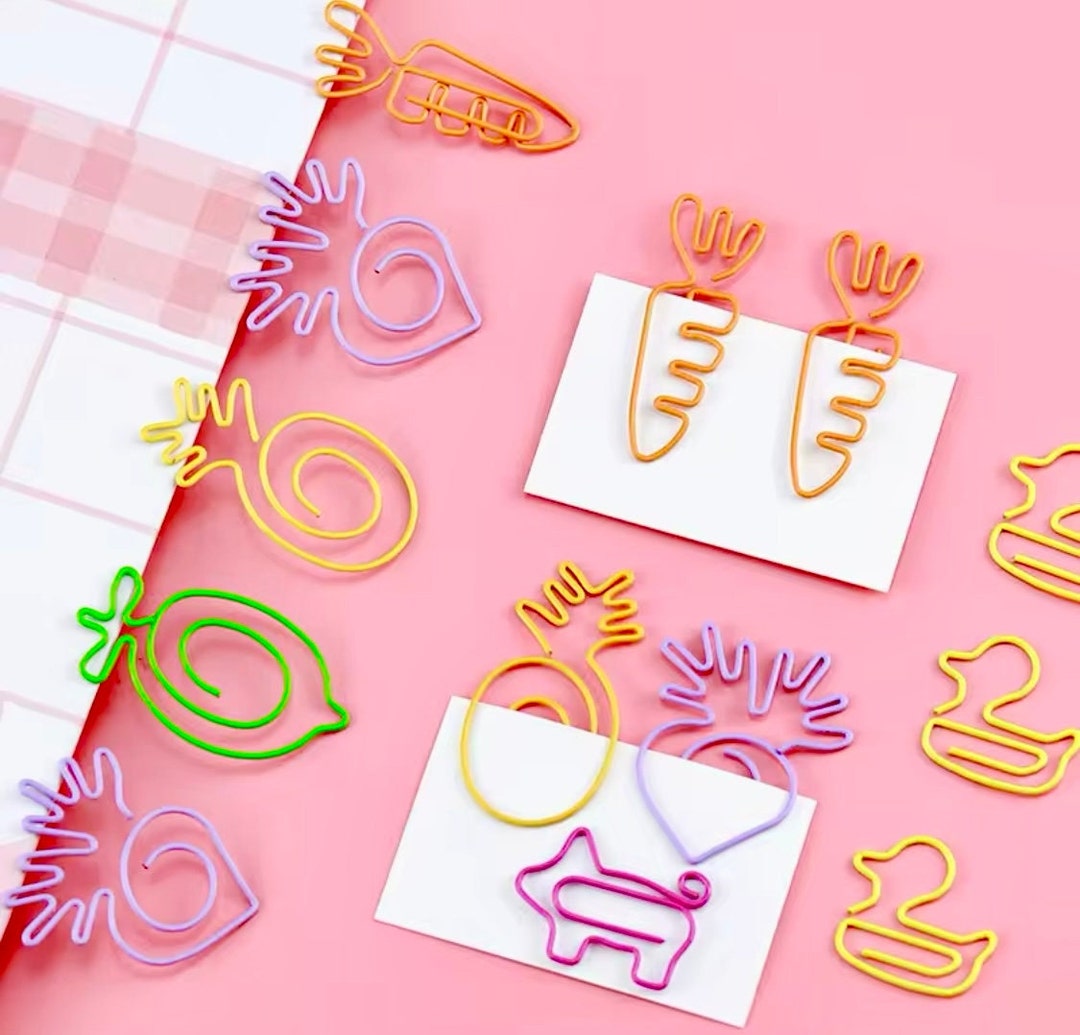 Shaped Paper Clips - Fun Stationery - Kawaii Stationery - Teacher Gifts ...