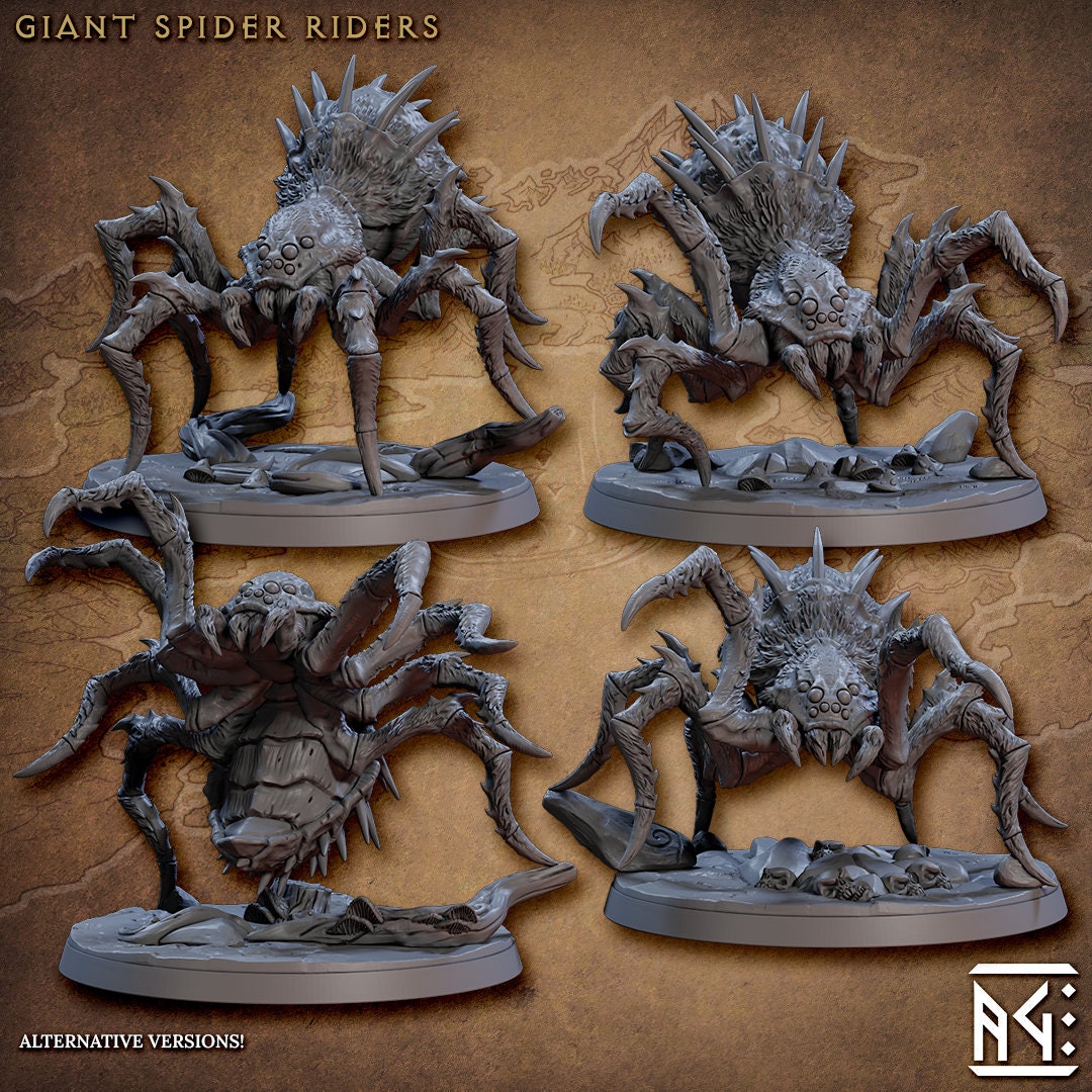 Giant Spiders and Goblin Riders Artisan Guild Tabletop RPG - Etsy