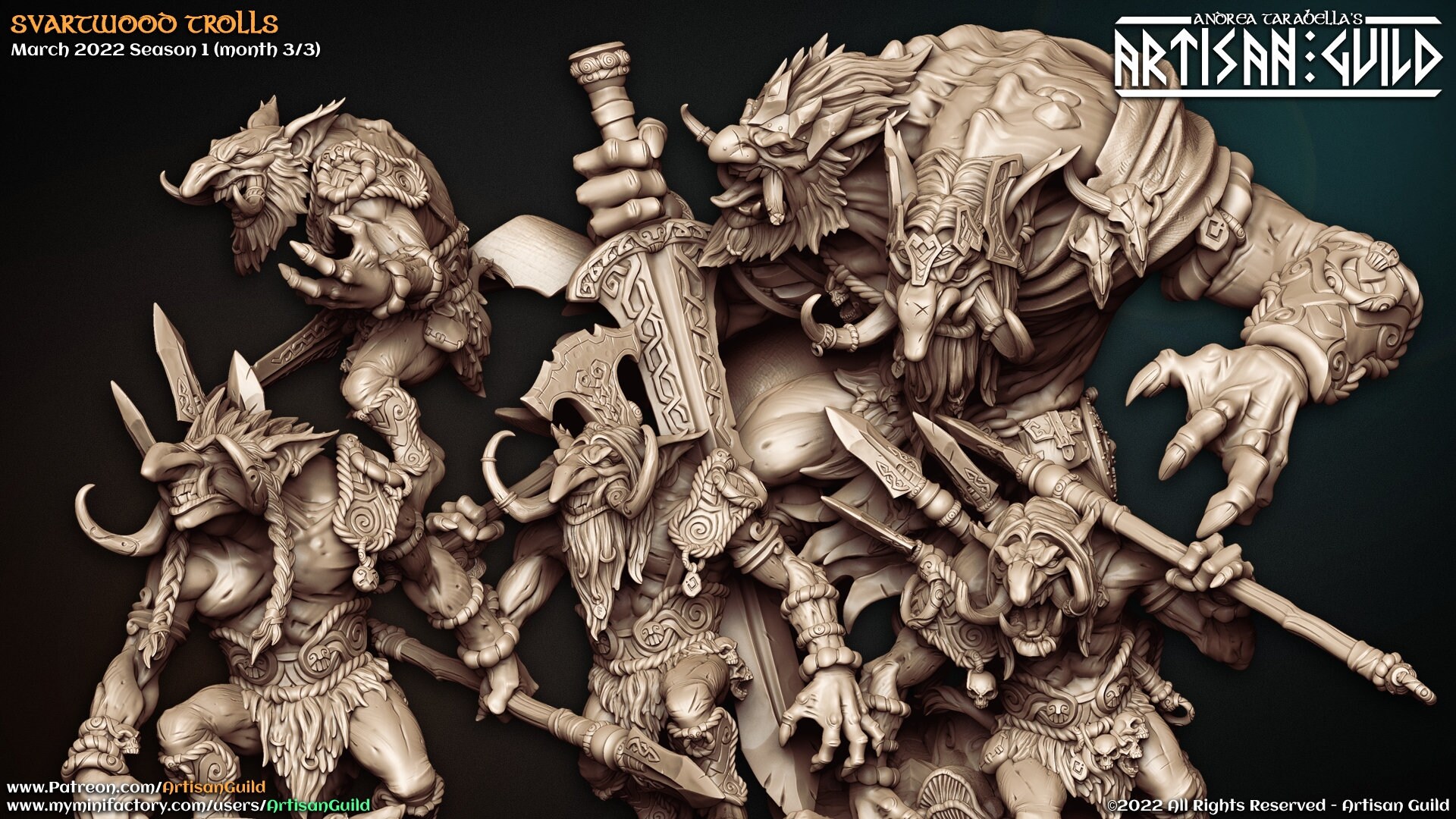 Giant Troll Boss Svartwood Trolls Artisan Guild Tabletop - Etsy