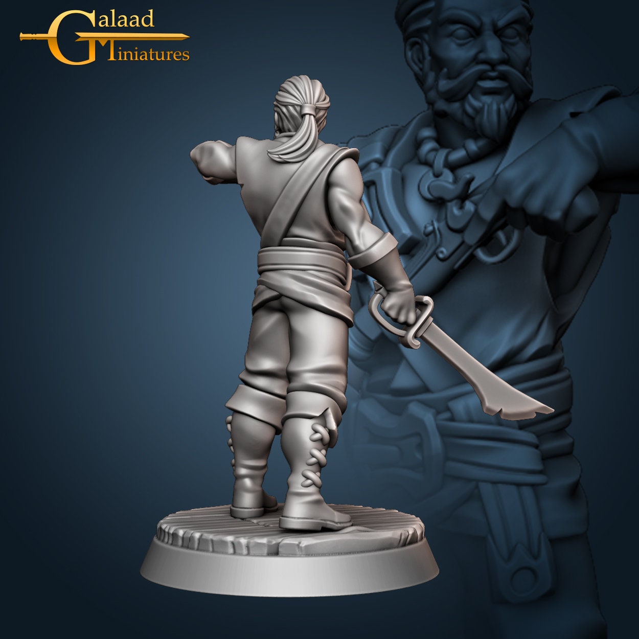 Markayus the Pirate Galaad Miniatures Tabletop RPG Dnd - Etsy