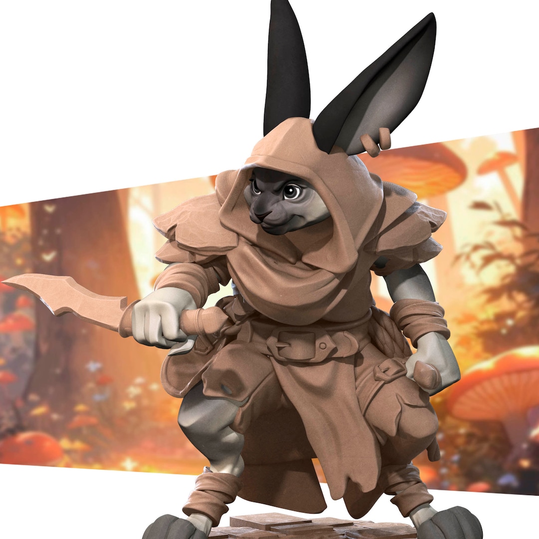 Harengon Rogue, Assassin, Jack Tabletop RPG , Dnd , Pathfinder , 3D ...