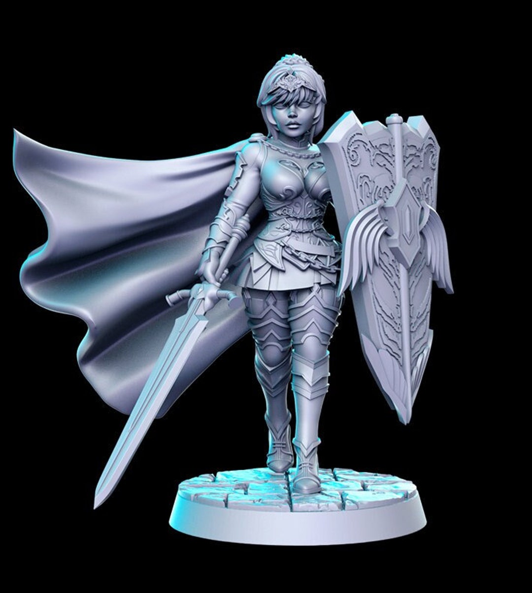 Charlotte Valkyrie Girl Miniature 3D Printed DND - Etsy