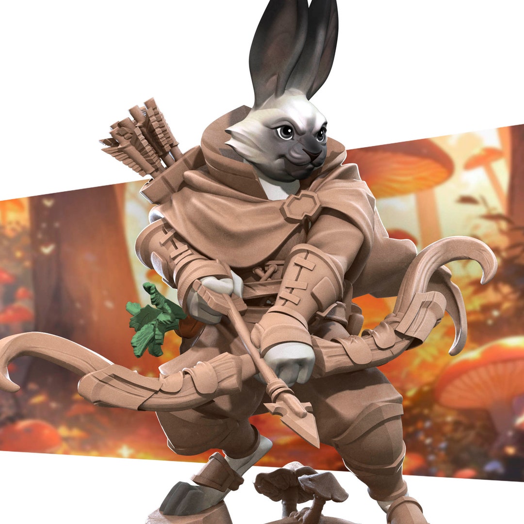 Harengon Ranger,archer, Carrot Shot, Tabletop RPG , Dnd , Pathfinder ...