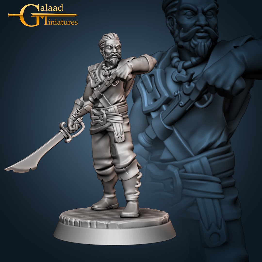 Markayus the Pirate , Galaad Miniatures , Tabletop RPG , Dnd ...