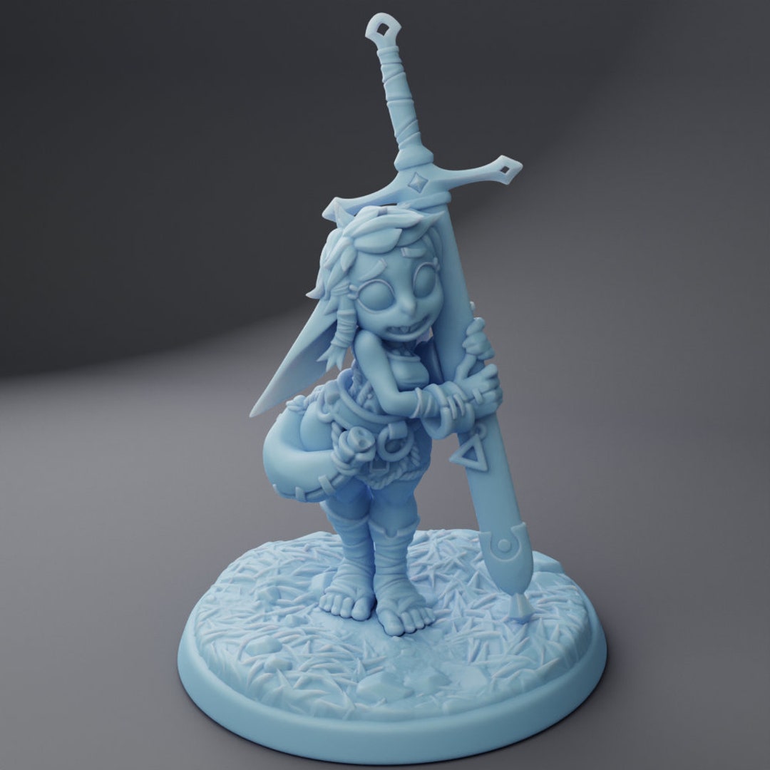 Mina Goblin Squire, 3D Printed Mini Twin Goddess Miniatures , Tabletop ...