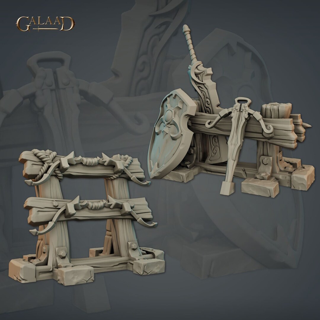 Weapon Rack Miniature Galaad Miniatures , Tabletop RPG , Dnd ...