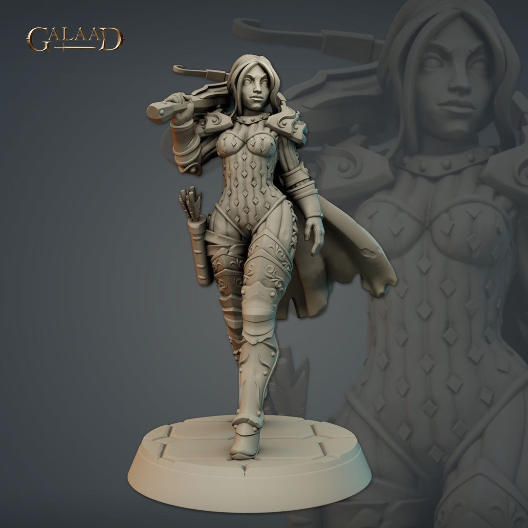 Sister Kayla Female Warrior, Galaad Miniatures , Tabletop RPG , Dnd , Pathfinder , 3D Printed ...