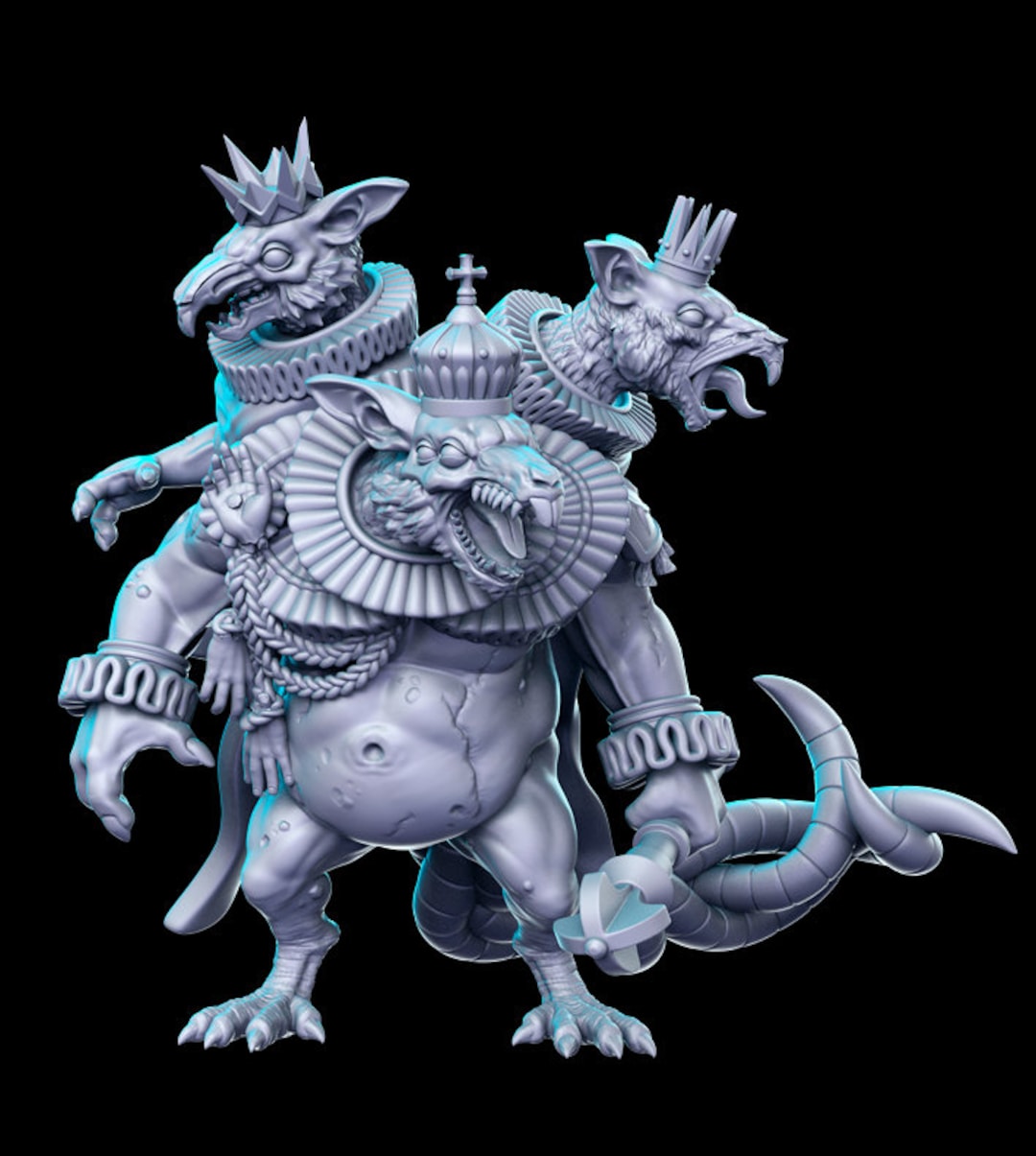Rat King , RN Estudio, Tabletop RPG , Dnd , Pathfinder , 3D Printed ...