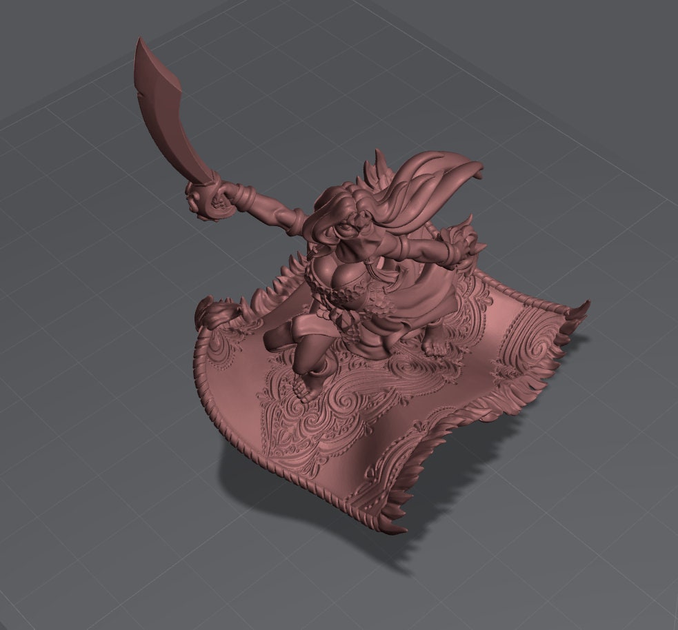 Fadeeya Female Warrior Fighter Magic Carpet Rider RN - Etsy