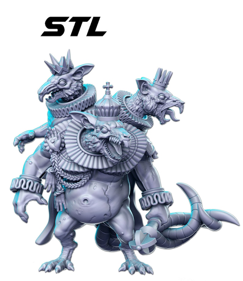 Rat King RN Estudio Tabletop RPG Dnd Pathfinder 3D - Etsy