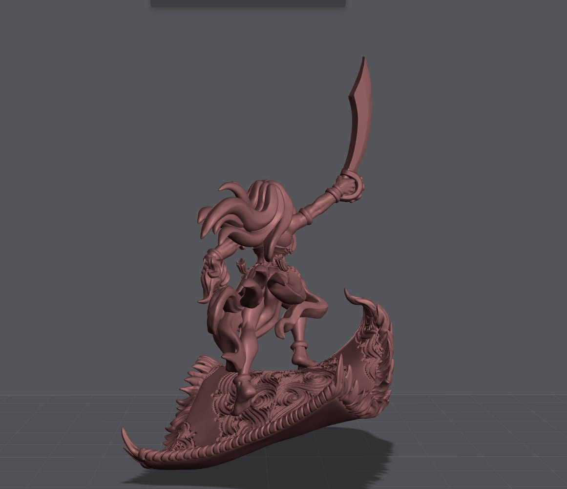 Fadeeya Female Warrior Fighter Magic Carpet Rider RN - Etsy