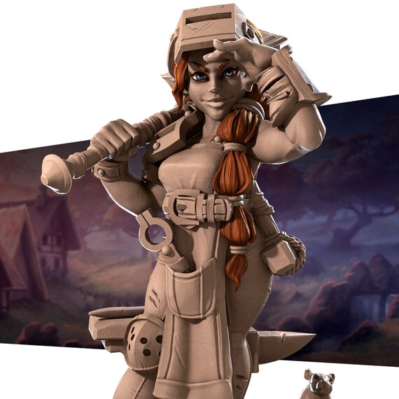 Helen Female Halfling Blacksmith Townie Bite the Bullet - Etsy