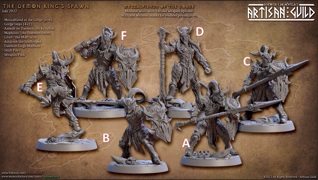 Male and Female Demons , Daemons, Fiends , Artisan Guild , Tabletop RPG ...