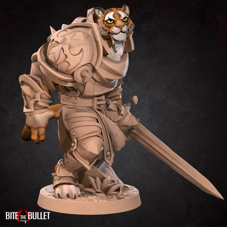 Raja the Paladin Tabaxi Bite the Bullet Tabletop RPG Dnd - Etsy