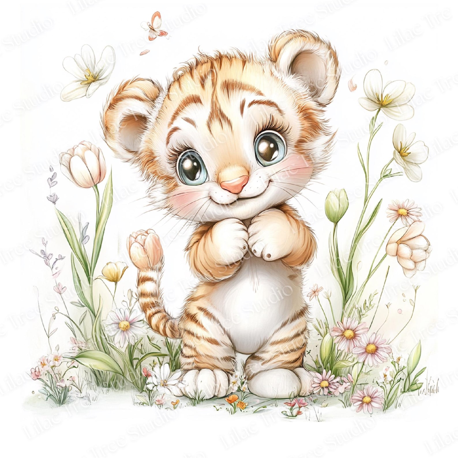 Zoo Animals PNG Clipart Bundle, High Resolution Images for Crafting and ...