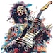 Jimi Hendrix Art: Rock Star SVG, PNG, PSD (digital File) - Etsy