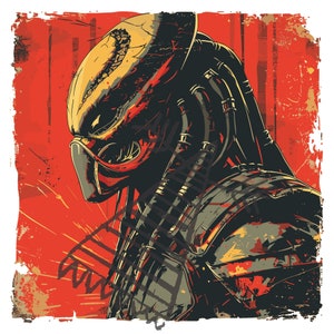 Predator Design SVG | PNG, PSD Digital File | High-quality Artwork for ...