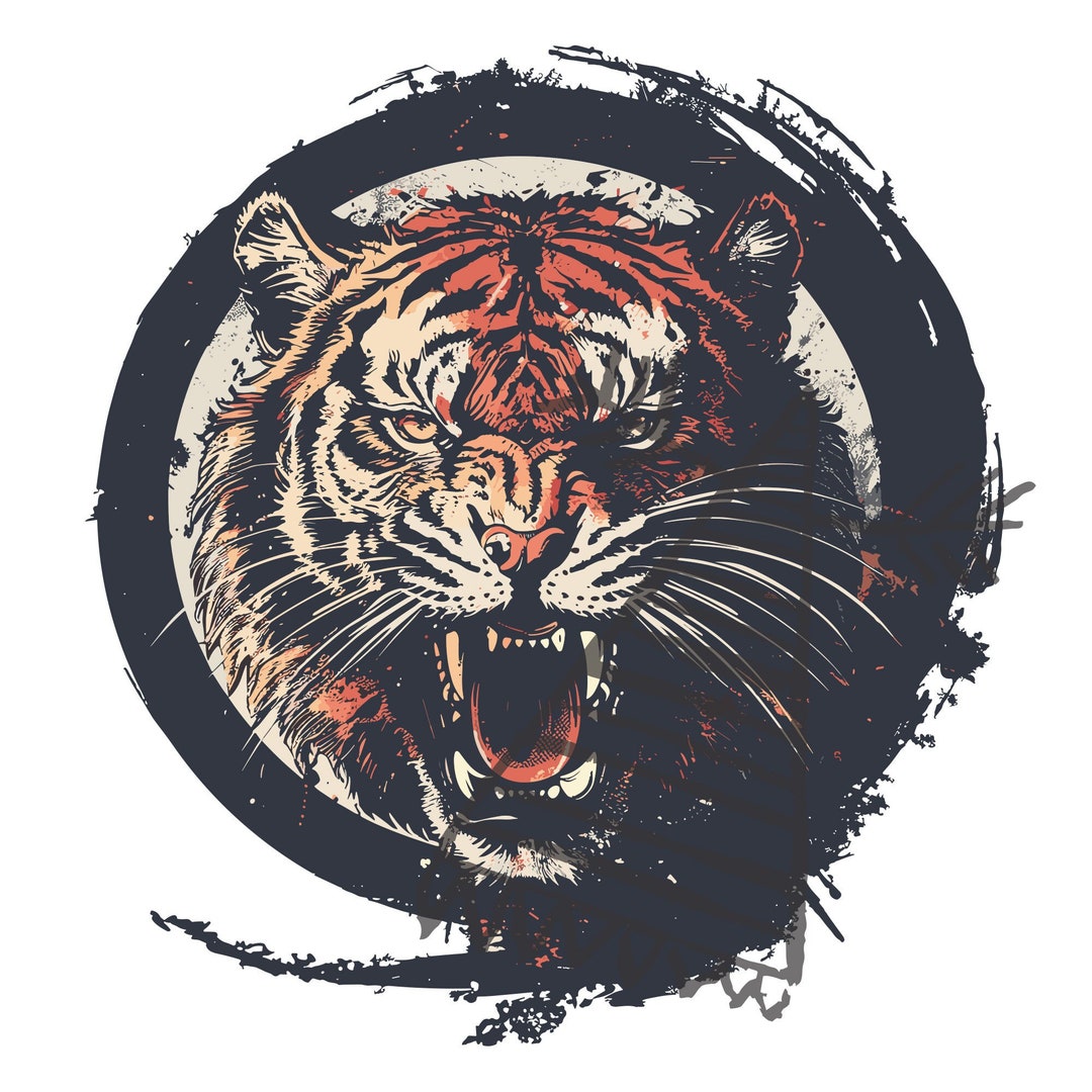 Tiger Design SVG | Mascot PNG, PSD Digital File | High-quality Artwork ...