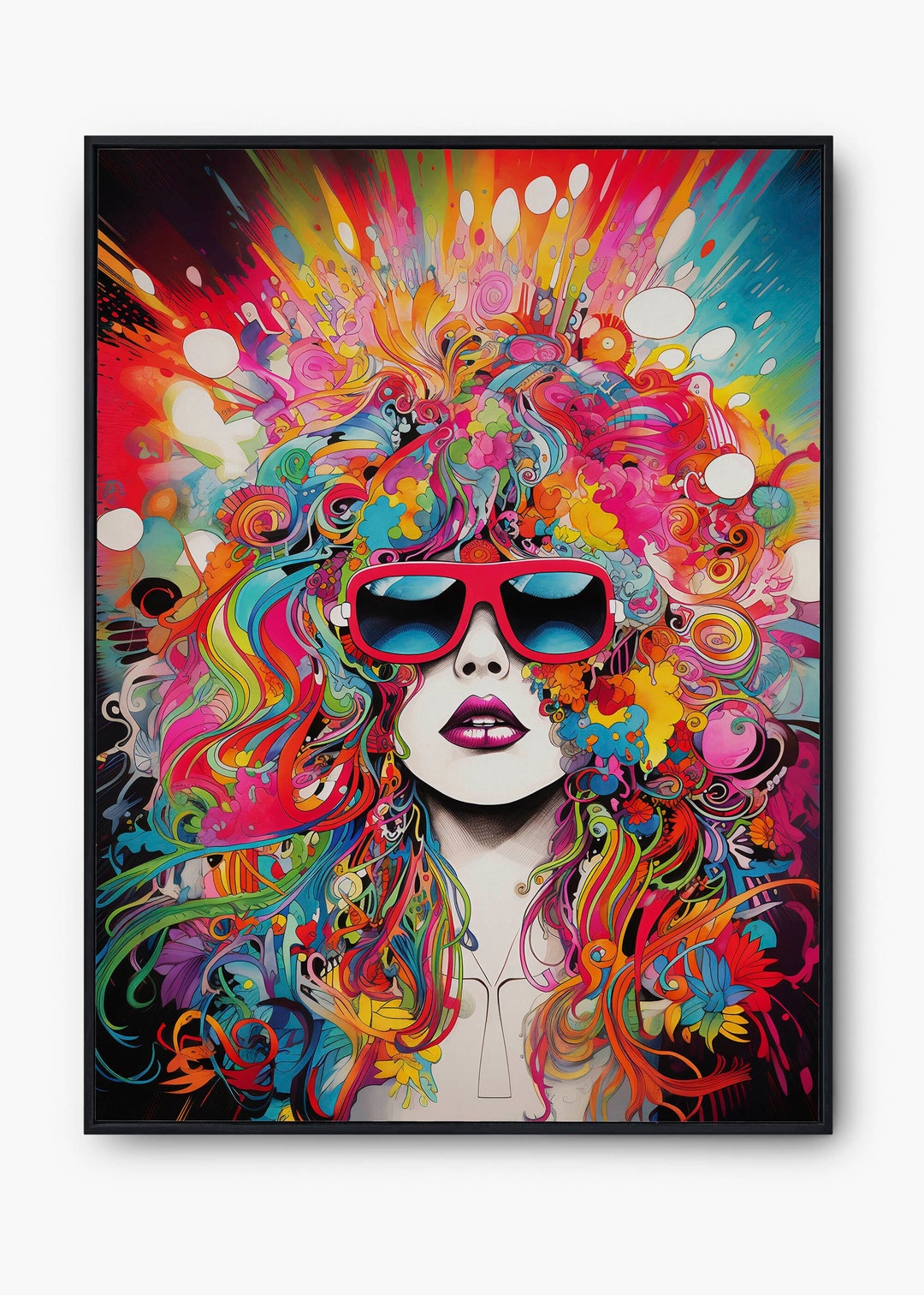 Disco Funky Vibes Poster | Summer Fun Pop Art | Digital Art With Funky ...