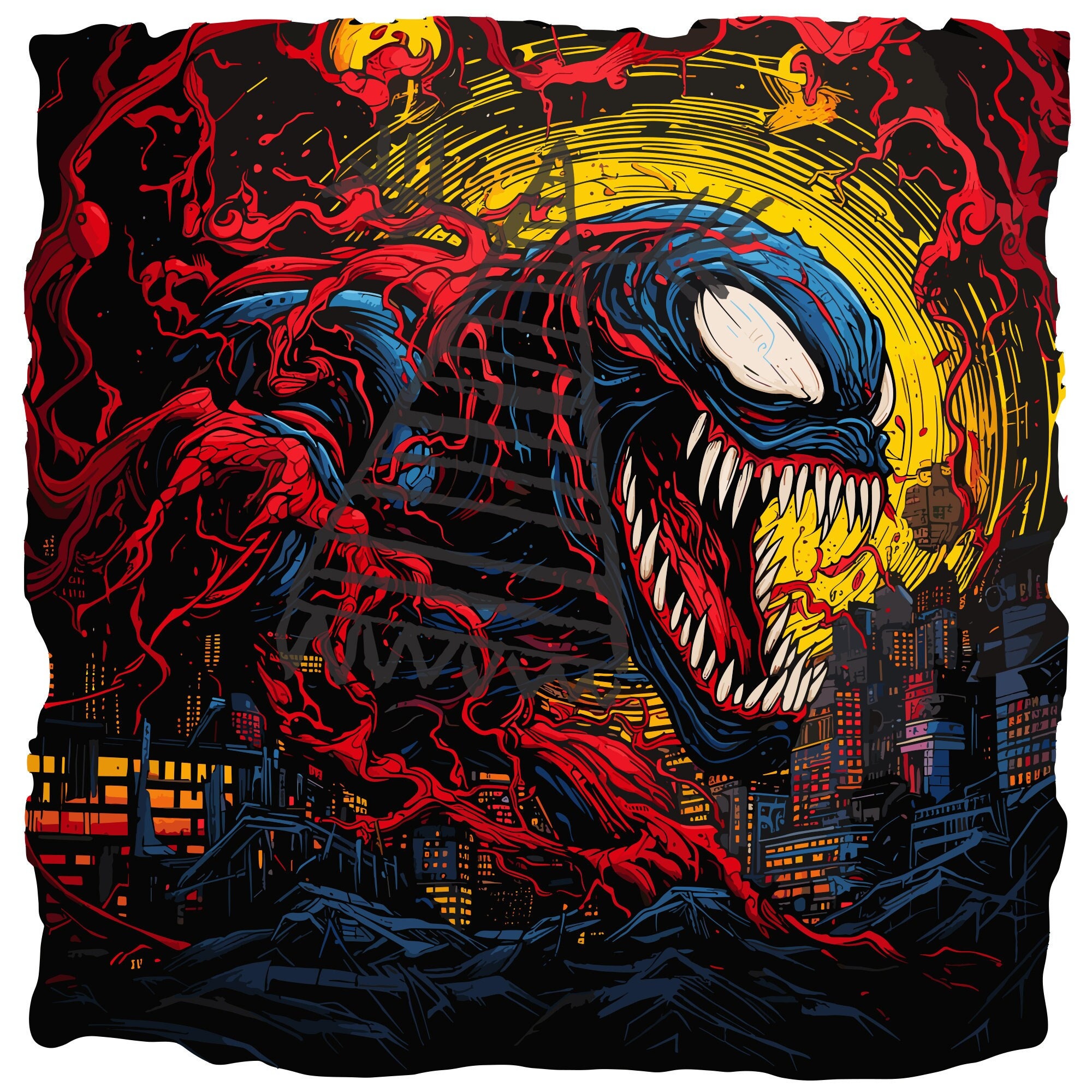 Venom Svg | Marvel PNG, PSD Digital File | High-quality Artwork for ...