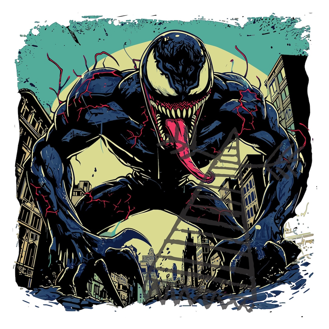 Venom Attack SVG | Marvel PNG, PSD Digital File | High-quality Artwork ...