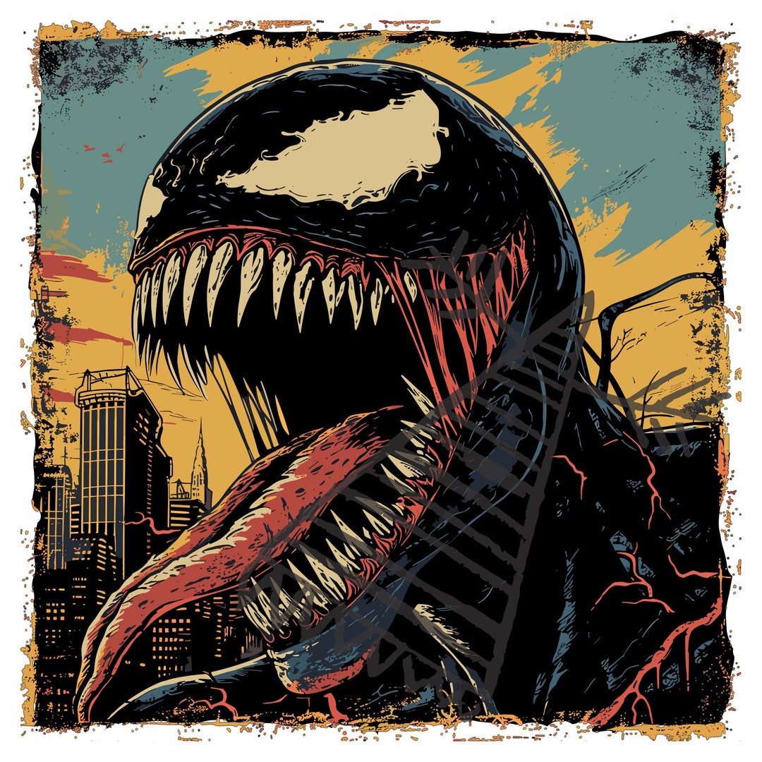 Crazy Venom SVG | Marvel PNG, PSD Digital File | High-quality Artwork ...