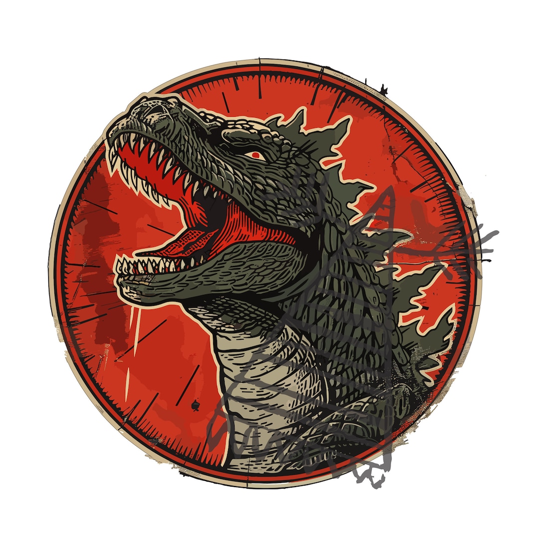 Monster Godzilla Attack SVG | PNG, PSD Digital File | High-quality ...