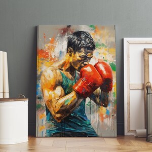 Gym Wall Art: Iconic Boxing Gloves Ready to Fight! Boxing Posters ...