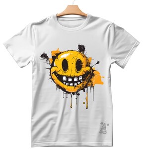 Smiley Face SVG | Urban Art PNG, PSD | Winking Emoticon Illustration ...