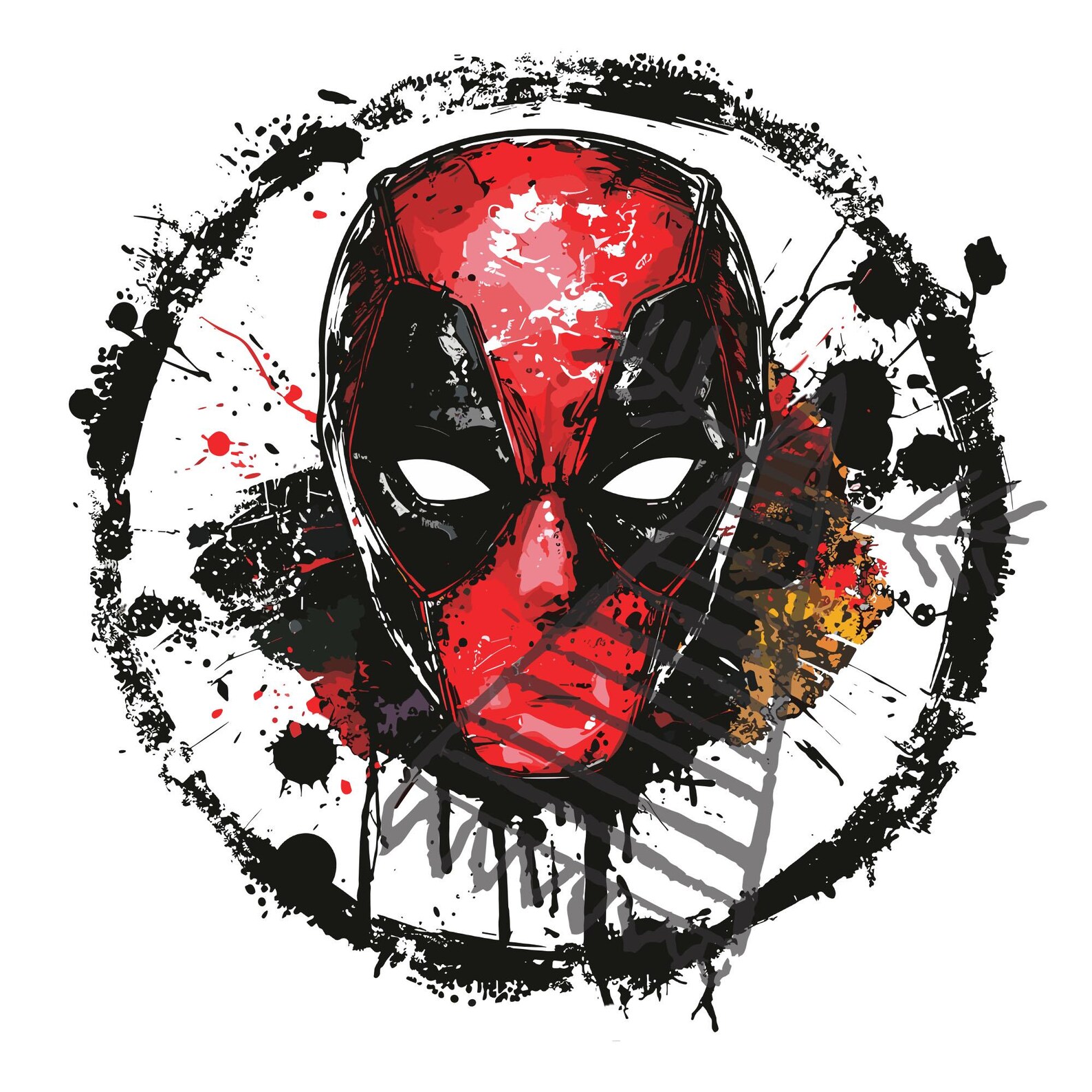 Cool Deadpool SVG | Superhero PNG, PSD Digital File | High-quality ...