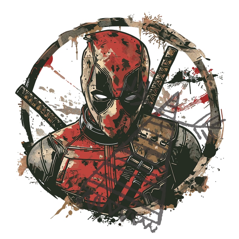 Deadpool SVG | Superhero PNG, PSD Digital File - Etsy