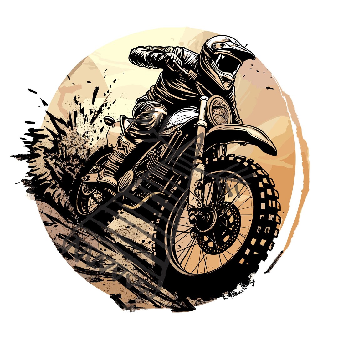 Enduro Rider SVG | Race Moto PNG, PSD Digital File | High-quality ...