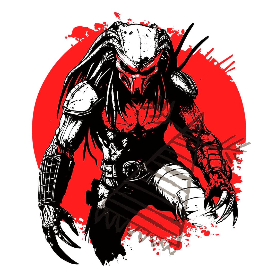 Predator Art, Sci-fi Warrior SVG, PNG, PSD (digital File) - Etsy