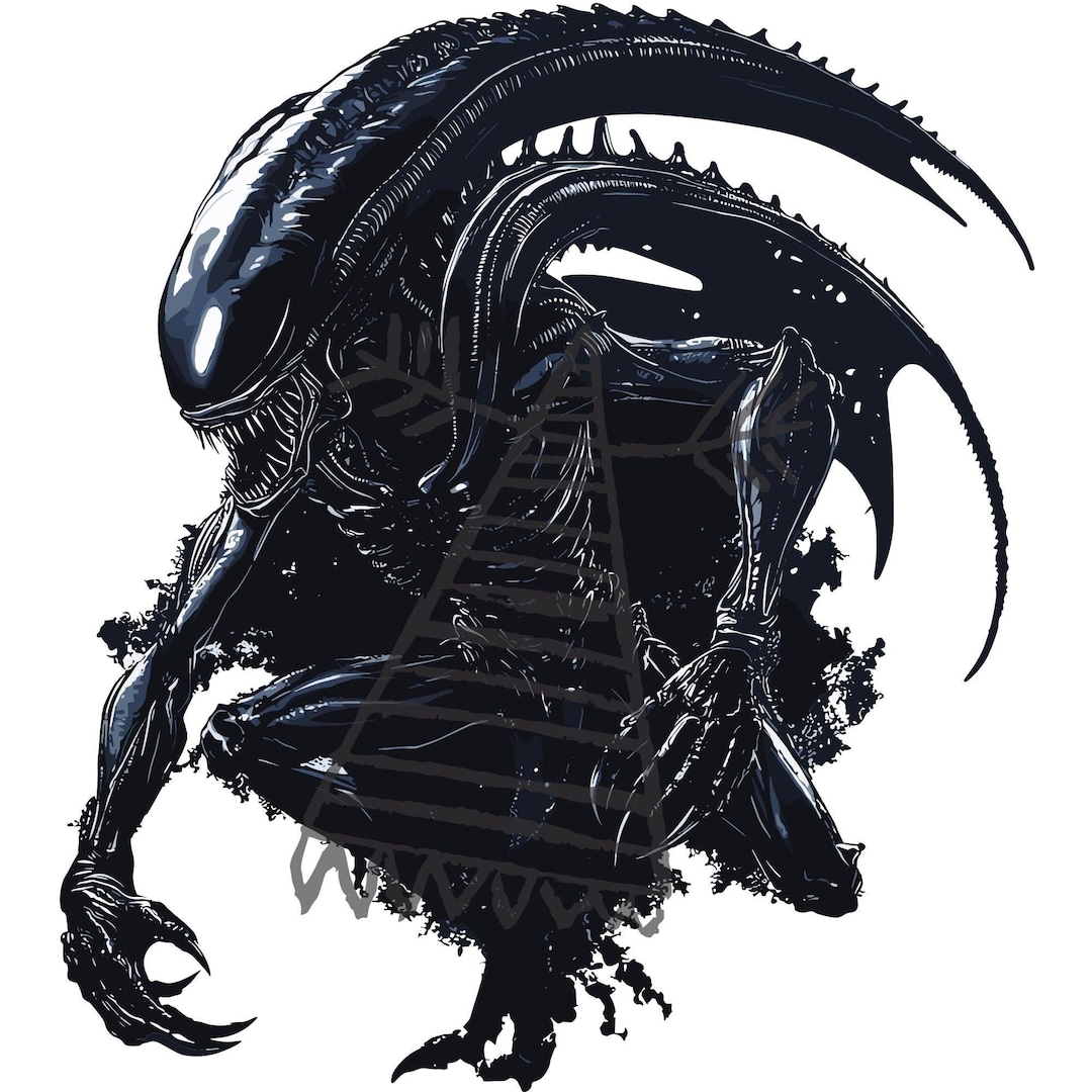 Alien Xenomorph Design PNG| SVG, PSD Digital File | High-quality ...