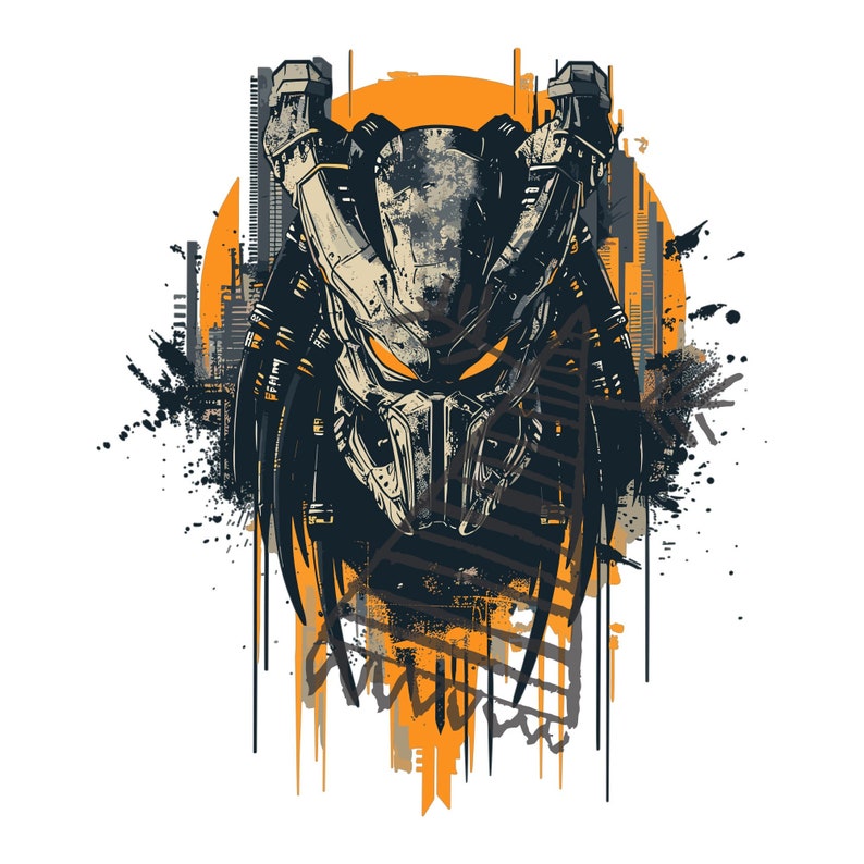 Predator SVG PNG, PSD Digital File High-quality Artwork for Crafts and ...