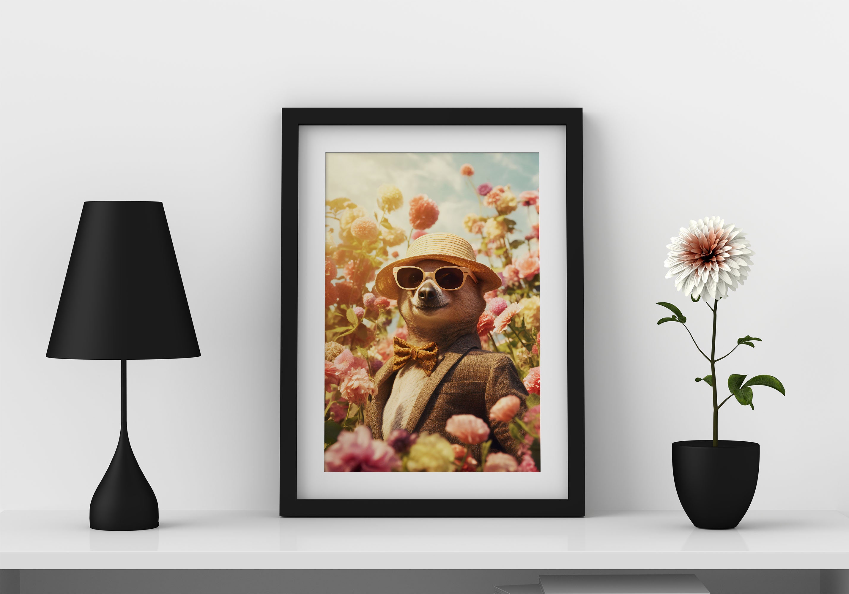 Happy Sloth Poster Funny and Heartwarming Animal Photo - Etsy