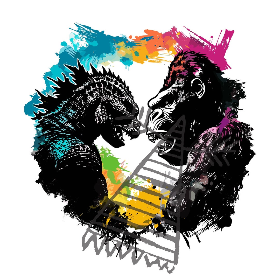Godzilla X Kong PNG | SVG, PSD Digital File | High-quality Artwork for ...