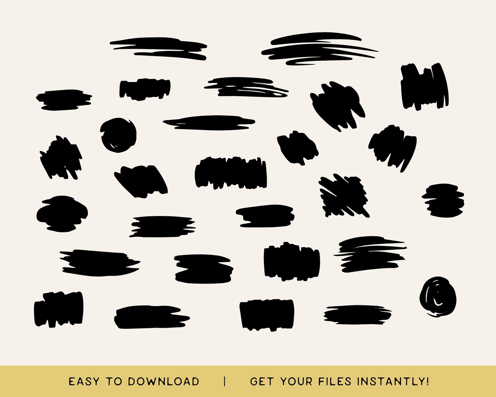 Brush Strokes Svg Bundle, Paintbrush Texture, Cricut Cut File, Keychain ...