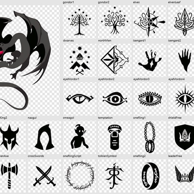 Tolkien Vector - Etsy