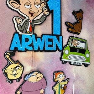 Mr Bean Themed Cake Topper Set! Birthday / Personalised / Custom ...