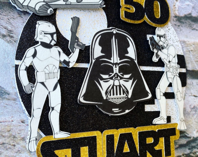 Star Wars Personalised Cake Topper! Birthday * Custom Order ...